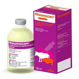Rheumocam 20 mg/ml Solution for Injection for Cattle Pigs and Horses 100ml